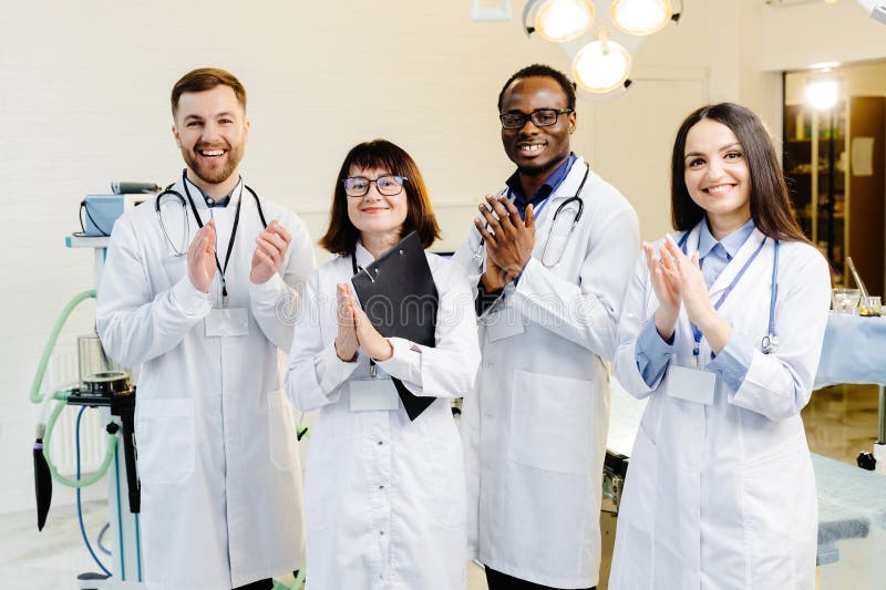 Group of Doctors Standing Together Stock Image - Image of group ...