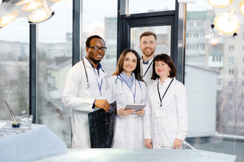 Group of Doctors Standing Together for a Medical Conference Stock Image ...