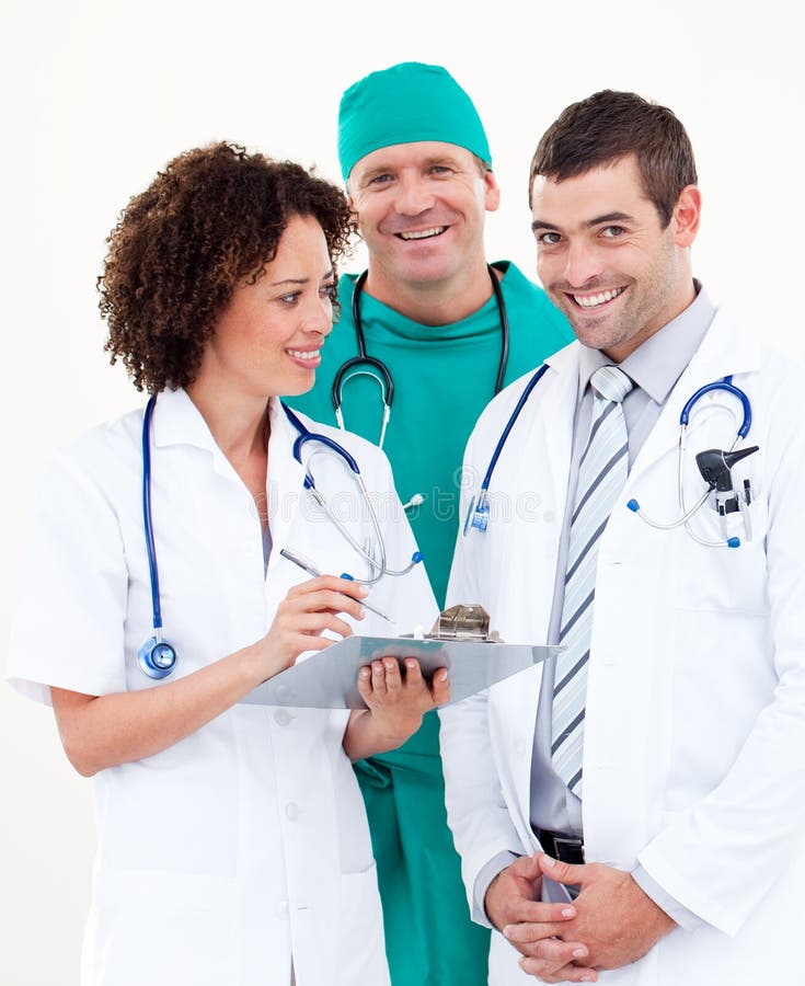 Group of Doctors Working Together Stock Photo - Image of help, healthy ...