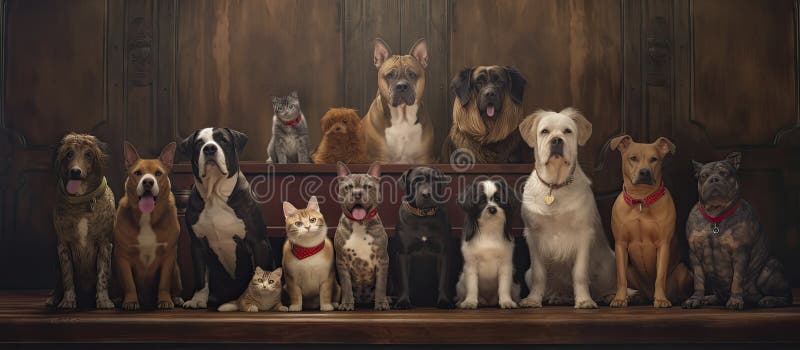 A group of dogs stock illustration. Illustration of white - 278372334