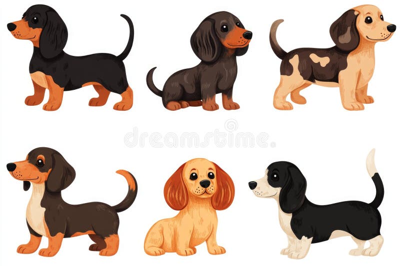 Group of Dogs Standing Side by Side Stock Image - Image of gathering ...