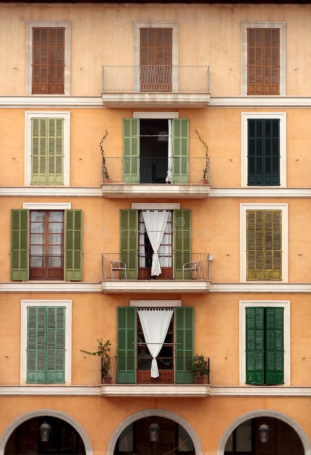 A Group of Doors and Windows in a Nameless Place Stock Photo - Image of ...