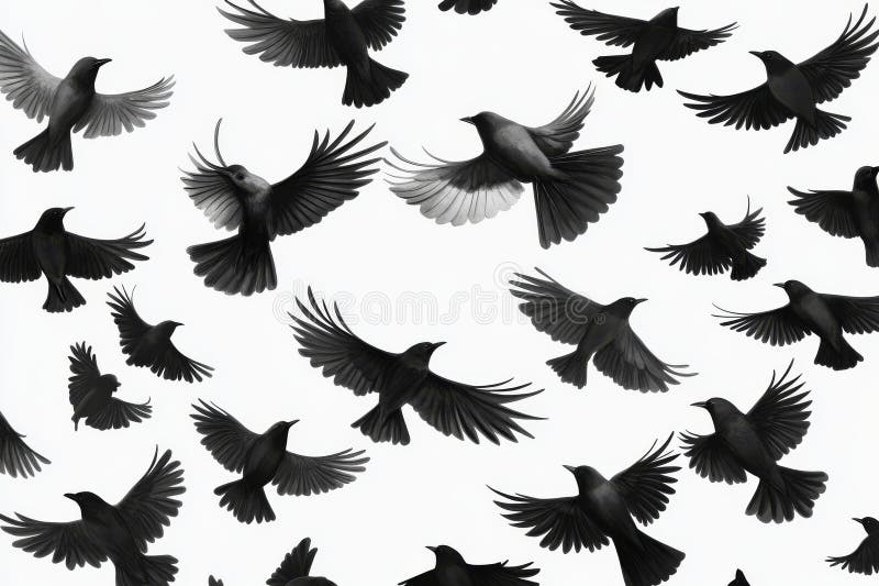 A Group of Doves Flying in the Sky, Isolated in a PNG with Transparency ...