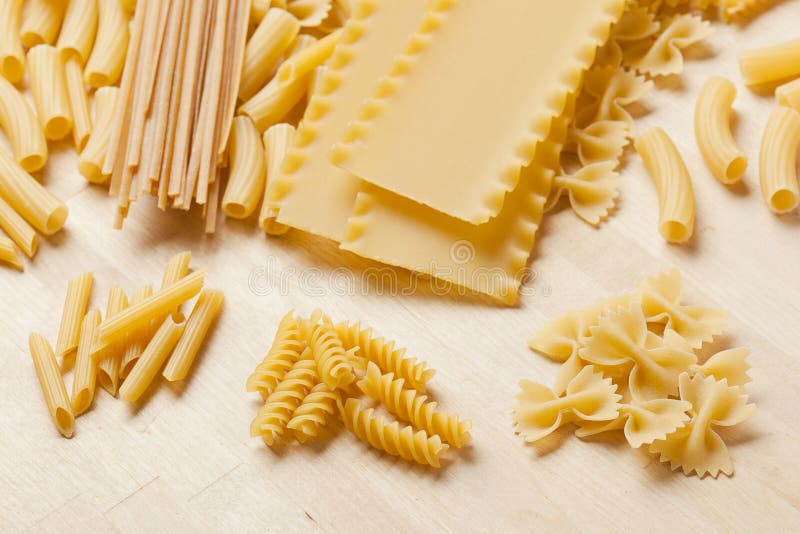 Group of Dried Italian Pasta Stock Image - Image of italian, food: 25129687