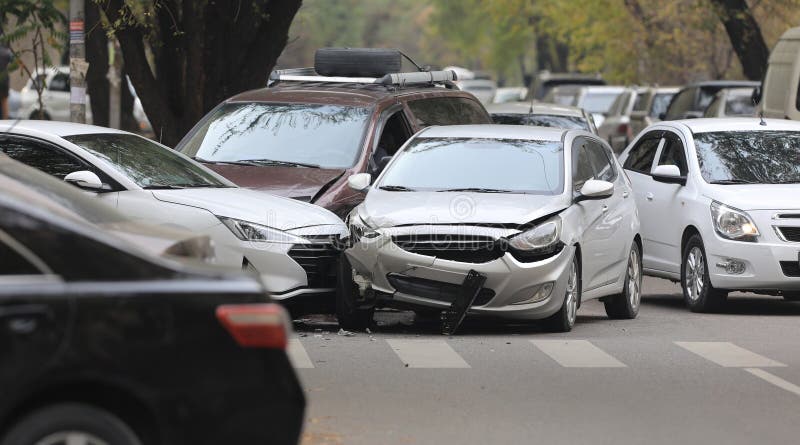 Group of Drivers in a Car Accident Editorial Stock Photo - Image of ...