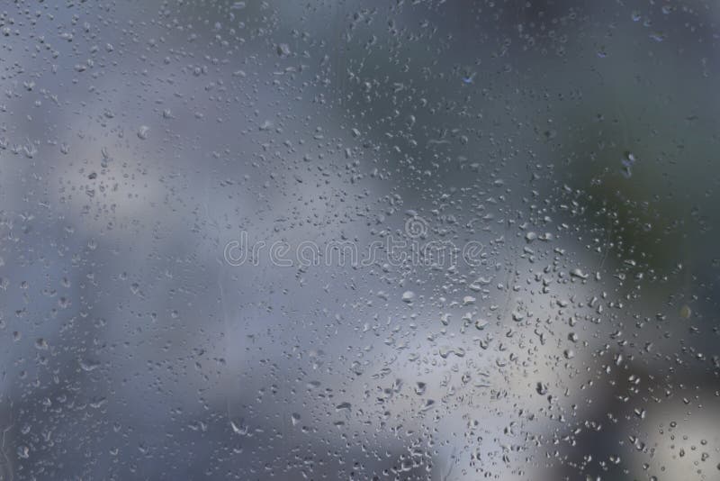 Group of Drop of Water on Glass Surface Stock Image - Image of macro ...