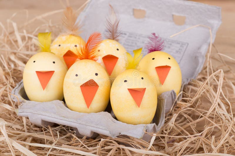 Group of Easter Egg Chicks stock image. Image of cute - 50645537