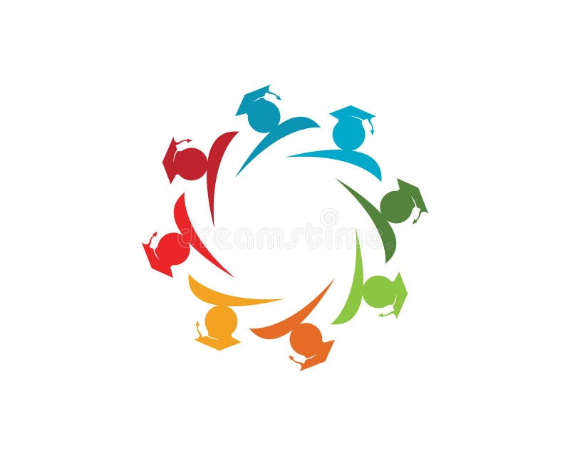 Group Education People Logo Template Vector Ilustrations App Stock ...