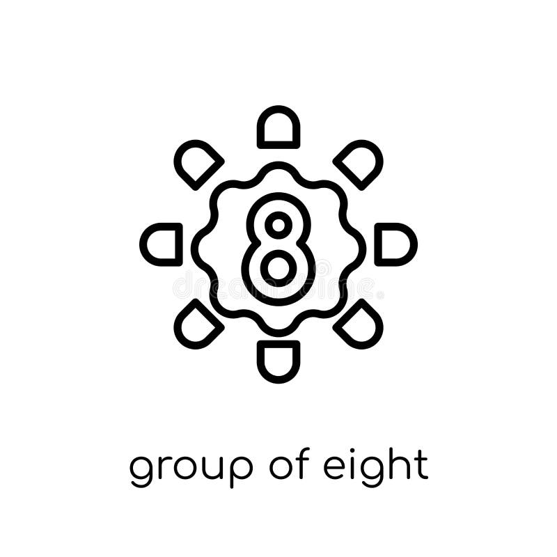 Group of Eight Business Persons Walking in the Park Back To Office ...