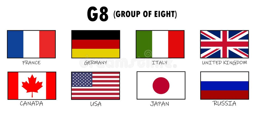 Group of Eight G8 Was an Inter-governmental Political Forum Stock ...