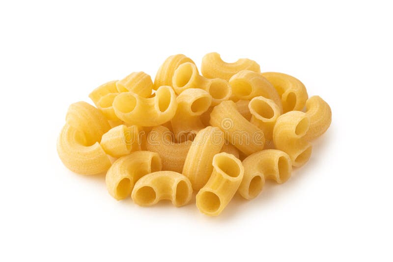 Group of Elbow Macaroni Shape of Italian Pasta Stock Image - Image of ...