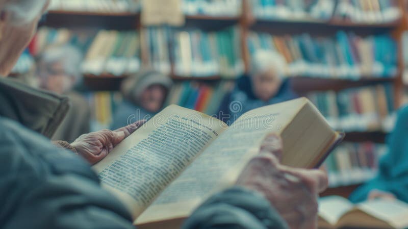 A Group of Elderly People Studies Foreign Languages Together ...