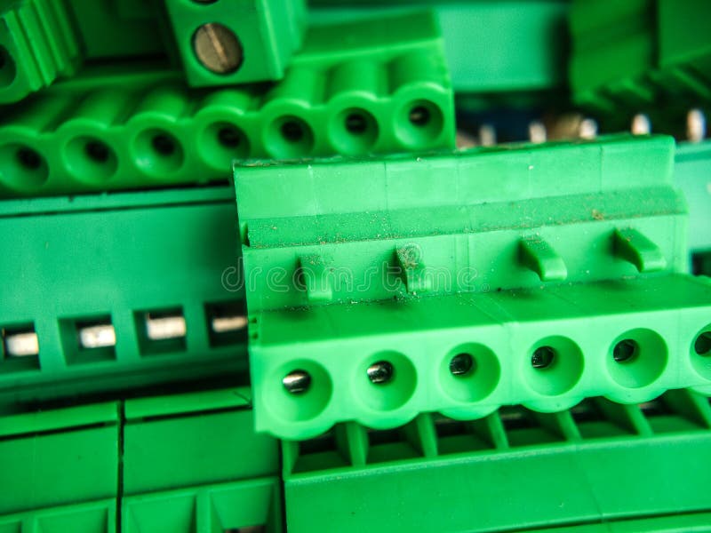 Group of Electric Terminals Stock Image - Image of electric, equipment ...