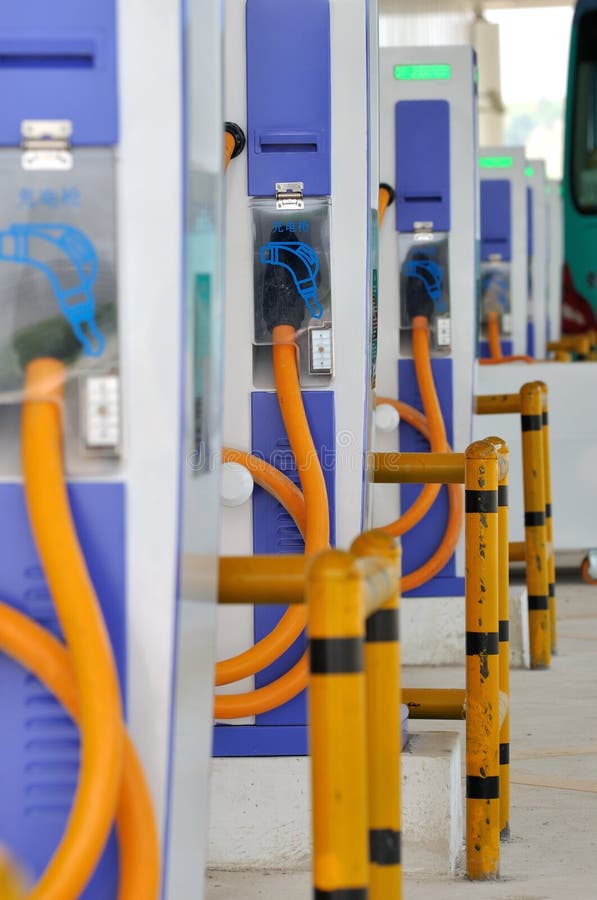 Group of Electricity Charge Equipment Stock Image - Image of power ...