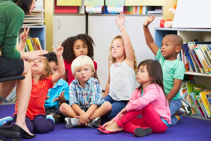 Education Activities in Classroom at School, Stock Image - Image of ...