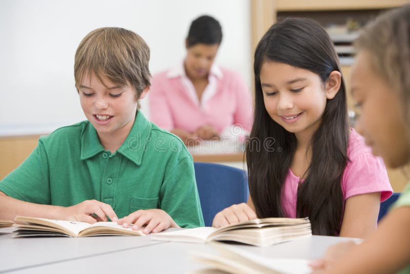 Group of Elementary School Pupils Stock Image - Image of aged, adult ...
