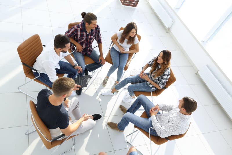 Group of Employees a Lesson on Team Building Stock Photo - Image of ...