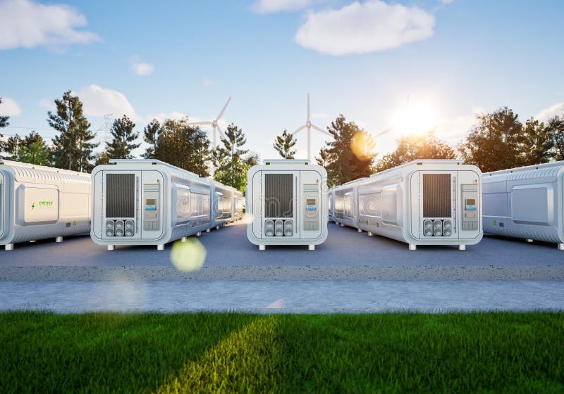 Energy Storage Systems or Battery Container Units in Factory Stock ...