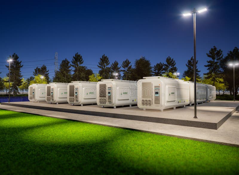 Energy Storage System or Battery Container Unit with Hydrogen Power ...