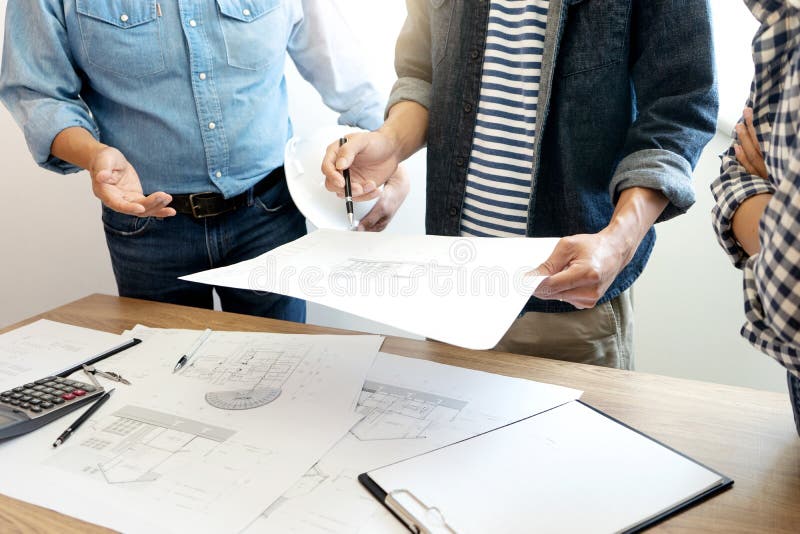 Group of Engineering or Architect Stock Photo - Image of engineering ...