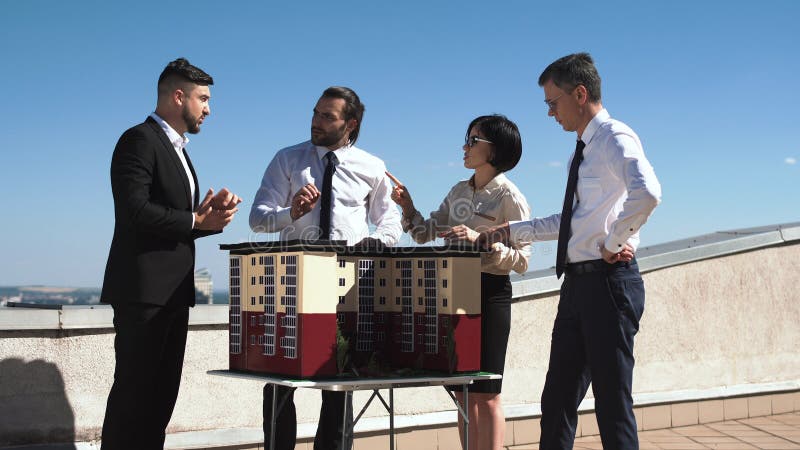 Group of Engineers and Architects in a Meeting Stock Image - Image of ...