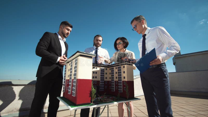 Group of Engineers and Architects in a Meeting Stock Photo - Image of ...