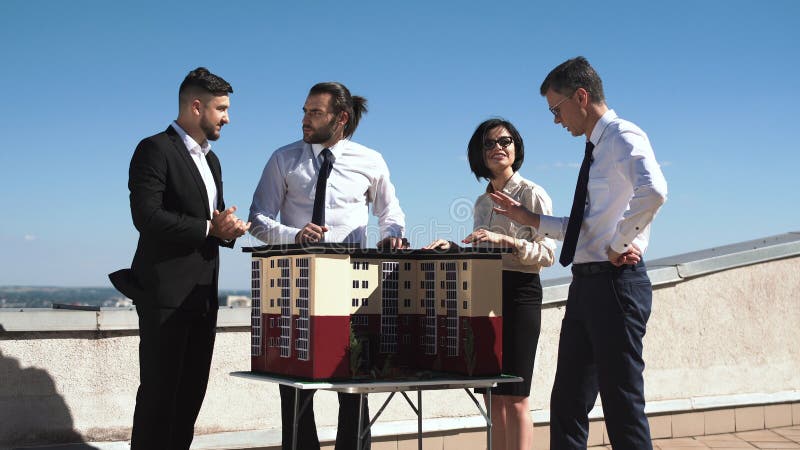 Group of Engineers and Architects in a Meeting Stock Image - Image of ...