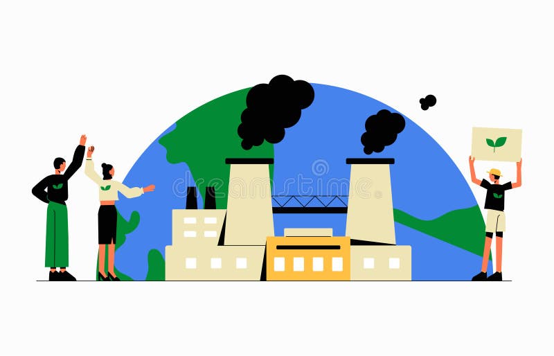 Environmental Activists Protesting Against Factory Pollution in Flat ...
