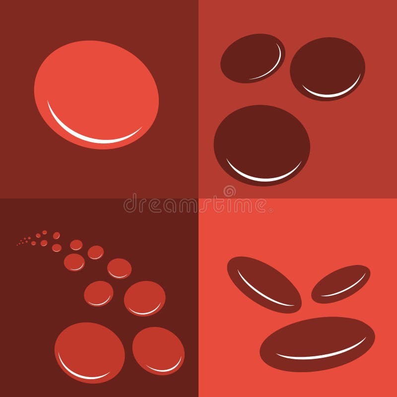 Group Erythrocytes Corpuscles Icon. Stock Vector - Illustration of ...