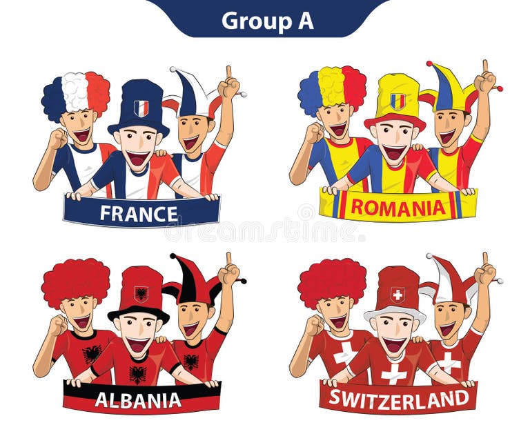 Group a Euro 2016 stock vector. Illustration of design - 65636971