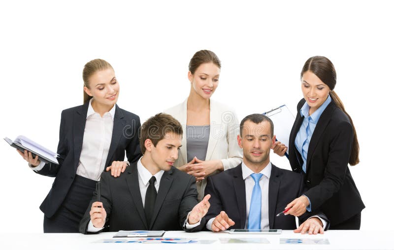 Group of Executives Working Stock Photo - Image of beautiful ...