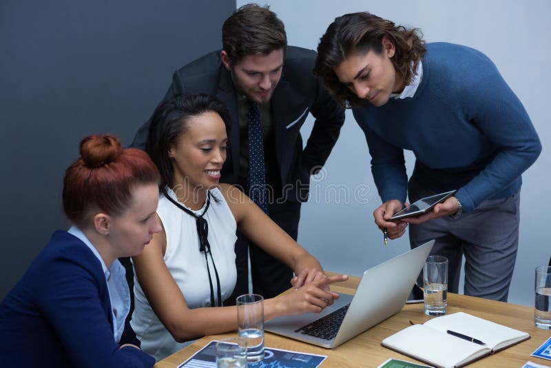 Group of Executives Working Together on Project Stock Photo - Image of ...