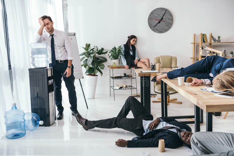 Group of Exhausted Zombie Like Businesspeople Sitting Stock Image ... Group of Exhausted Zombie Like Businesspeople Sitting Stock Image ...