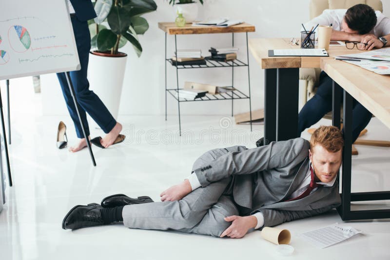 Group of Exhausted Businesspeople Sleeping Stock Photo - Image of ... Group of Exhausted Businesspeople Sleeping Stock Photo - Image of ...