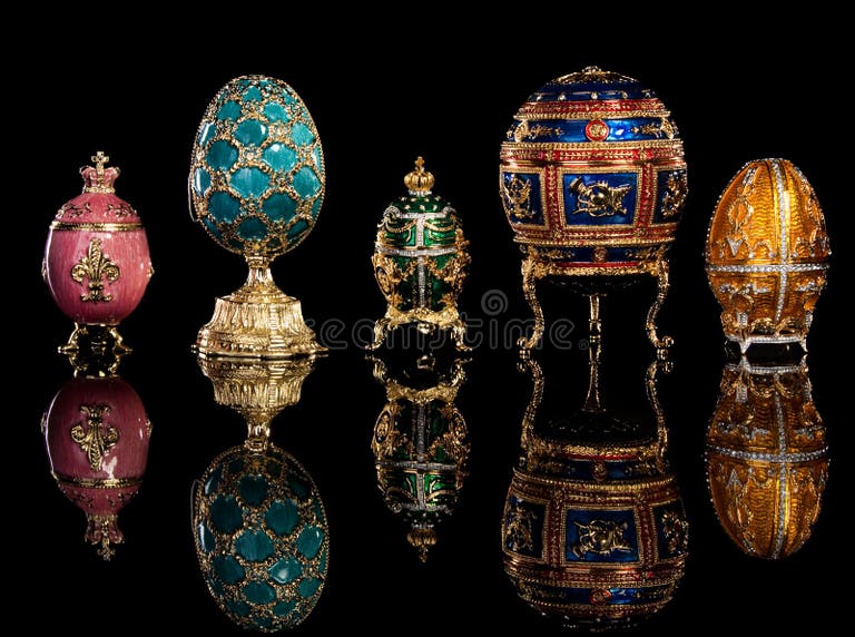Group Faberge eggs. stock image. Image of faberge, holiday - 13861847
