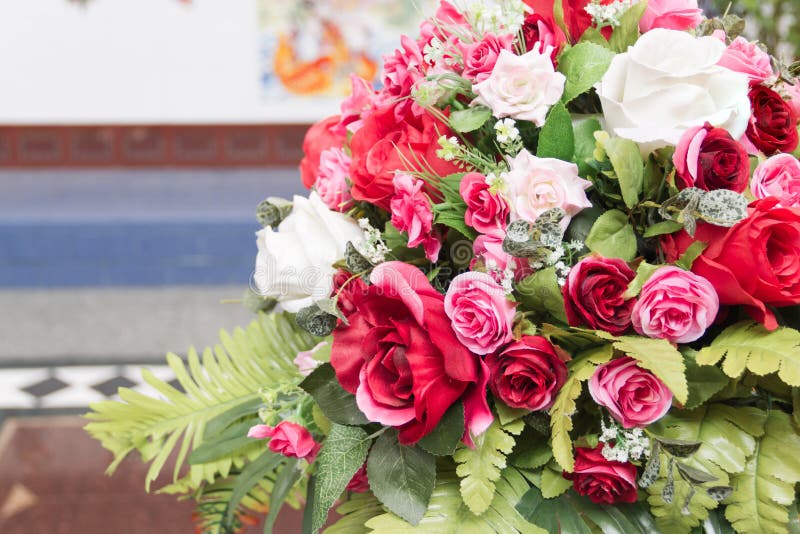 Group of Fabric Rose Flower Stock Photo - Image of wedding, still: 57578804