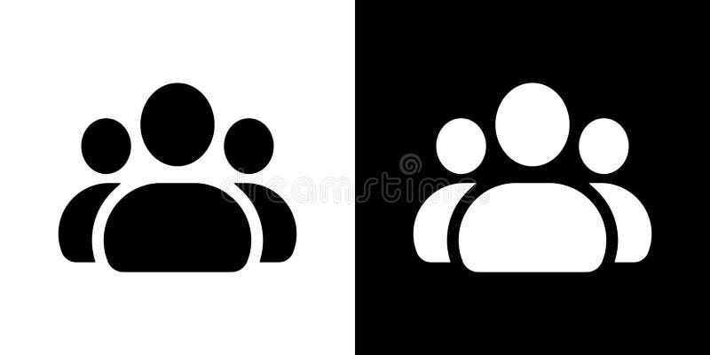 Facebook Group Icon Vector of Social Media. People, Businessman, Forum ...