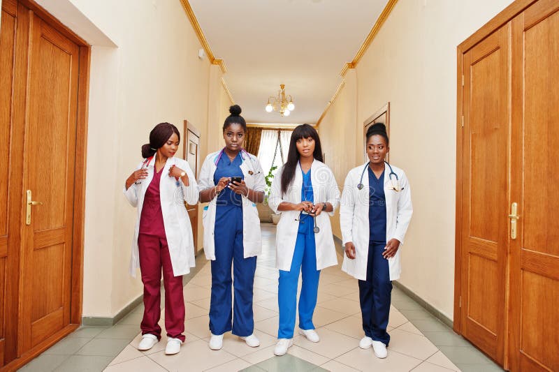 Group of African Medical Students. Stock Photo - Image of healthcare ...