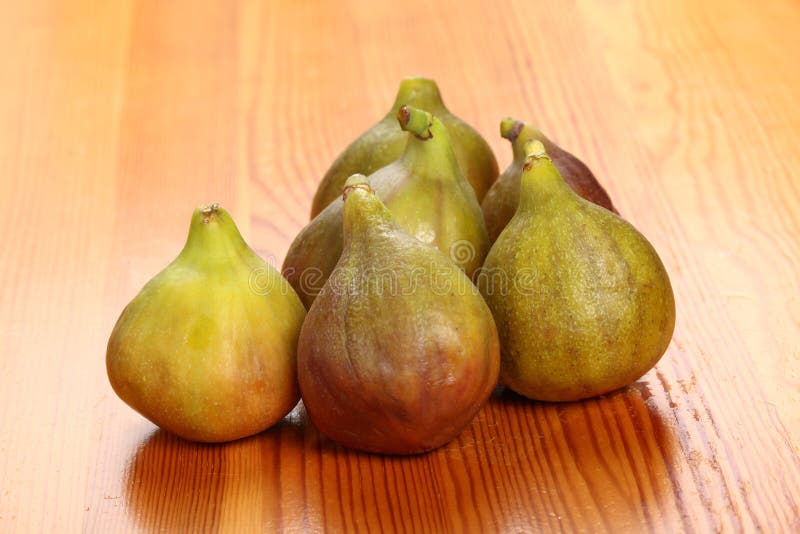 A Group of Figs Fruits on a Table Stock Image - Image of wooden ...