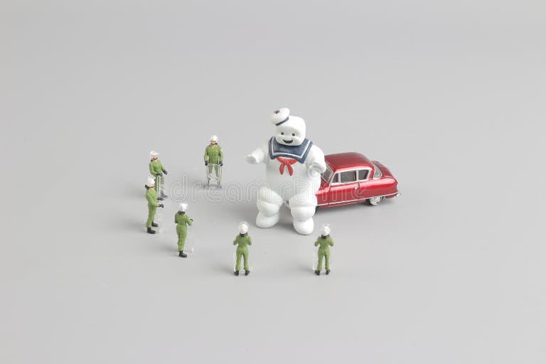 Group of Figure SWAT Team Face on Ghostbuster Editorial Photography ...