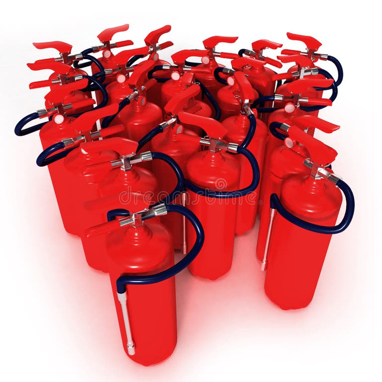 Protection Emergency Fire Extinguishers Stock Illustrations – 919 ...