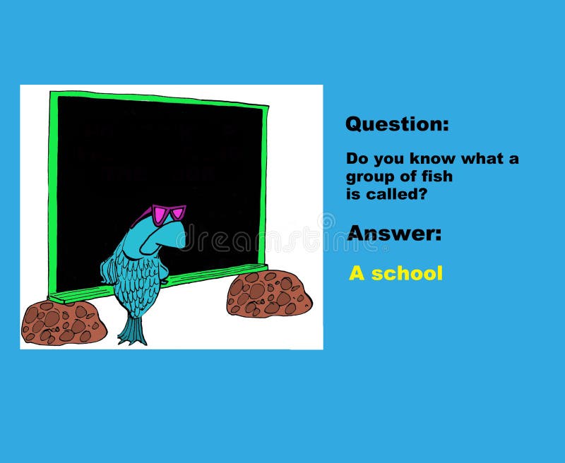 Group of Fish stock illustration. Illustration of humor - 59132749