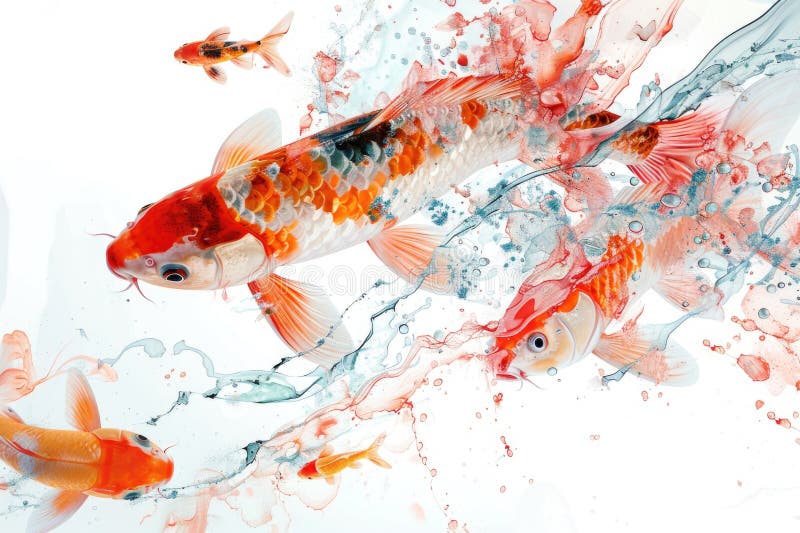 Group of Fish Swimming in a Pool of Water Stock Image - Image of fish ...