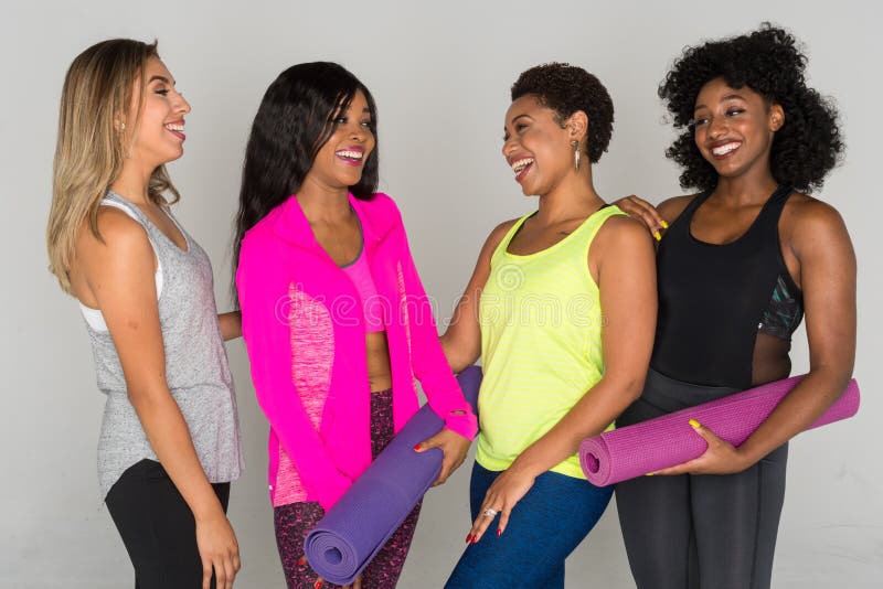Group of Fit Friends stock photo. Image of minority - 118728840