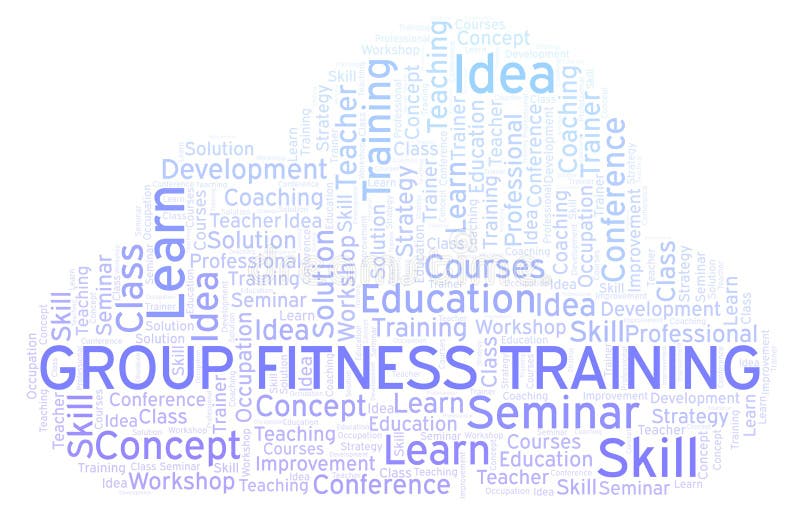 Fitness Training Word Cloud Stock Illustrations 1 819 Fitness