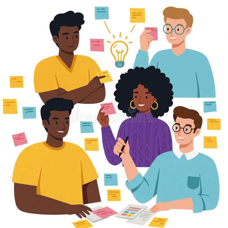 Animated Brainstorming Session Stock Illustrations – 122 Animated ...