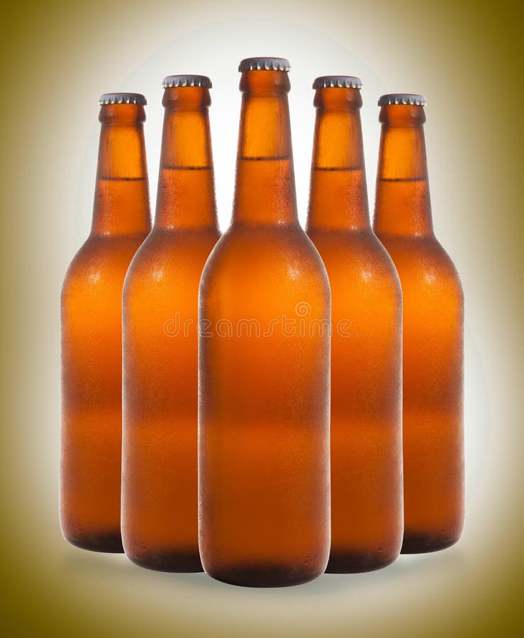 Five beer bottle hand stock photo. Image of lager, bottle - 31719198