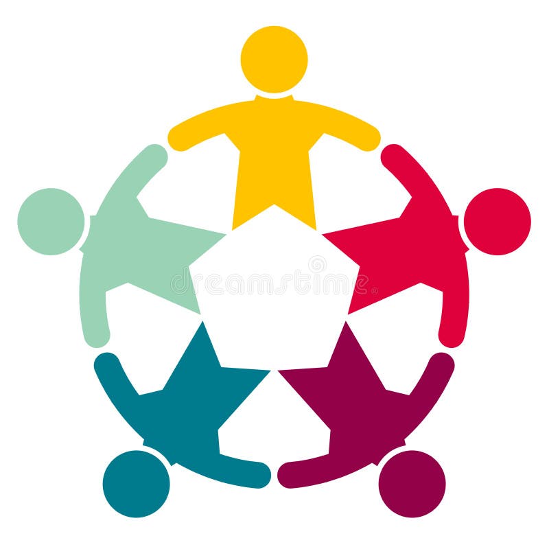 Group of Five People.Teamwork Meeting.people are Meeting in the Room ...