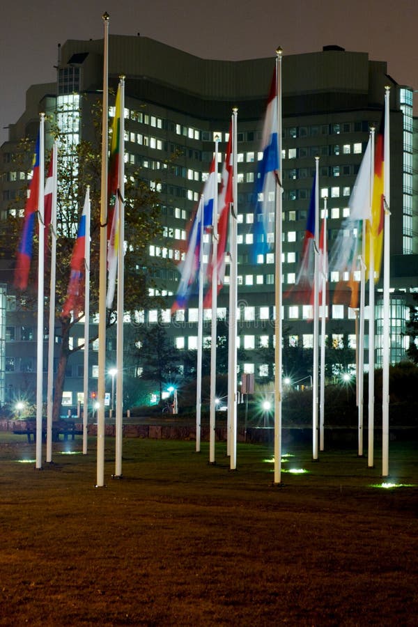 Group of flags stock photo. Image of sign, light, office - 7442606