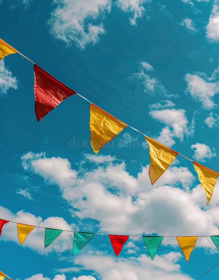 Group of Flags Flying in the Air Stock Image - Image of bunch, symbol ...